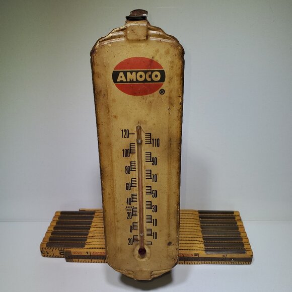 AMOCO OIL CO. | Other | Vintage Amoco Oil Co Thermometer Circa 94 ...
